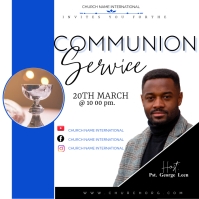 communion service poster Template | PosterMyWall