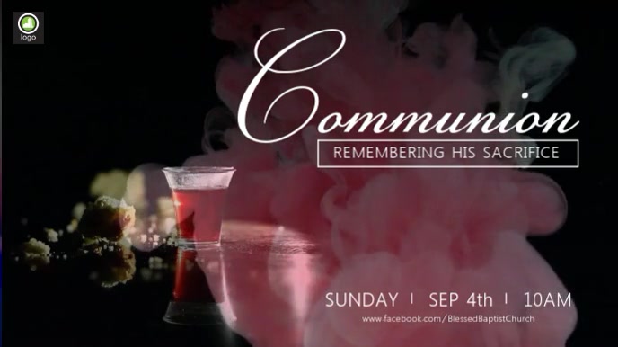 Communion Service Video Template | PosterMyWall
