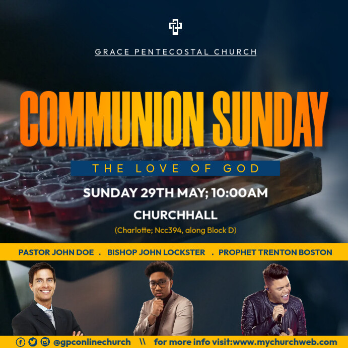 communion sunday Template | PosterMyWall