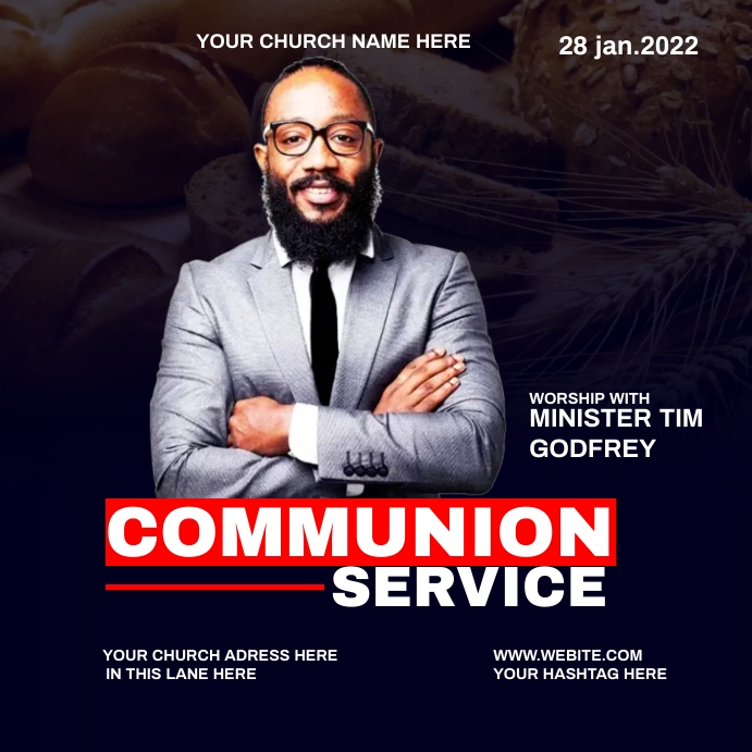communion sunday Template | PosterMyWall