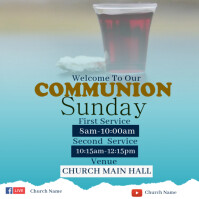 Communion sunday Template | PosterMyWall