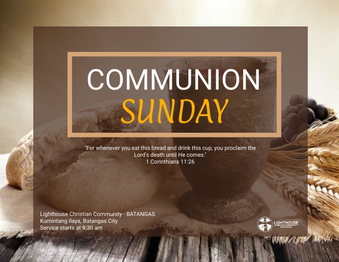 Communion Sunday Template | PosterMyWall
