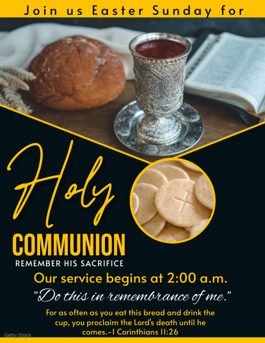 Communion Sunday Template | PosterMyWall