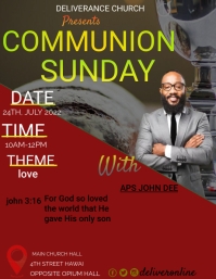 communion sunday Template | PosterMyWall