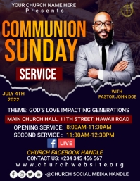 communion sunday Template | PosterMyWall