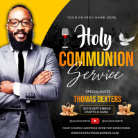 communion sunday service Template | PosterMyWall