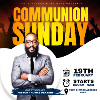 communion sunday service Template | PosterMyWall