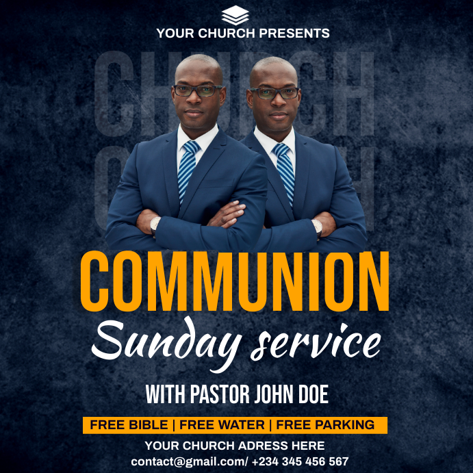 communion sunday service Template | PosterMyWall