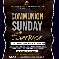 communion sunday service Template | PosterMyWall
