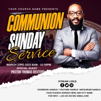 communion sunday service Template | PosterMyWall