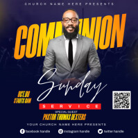 communion sunday service Template | PosterMyWall