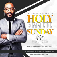 communion sunday service Template | PosterMyWall