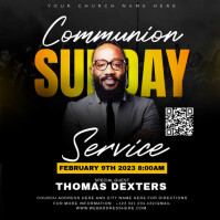 communion sunday service Template | PosterMyWall