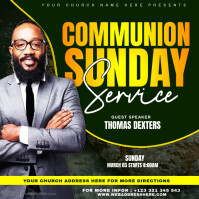 communion sunday service Template | PosterMyWall