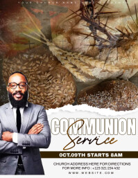 Communion sunday service Template | PosterMyWall