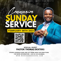 communion sunday service Template | PosterMyWall