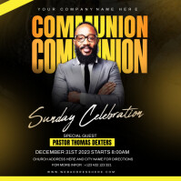 Communion Sunday Service Template | PosterMyWall
