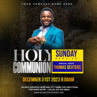 communion sunday service Template | PosterMyWall