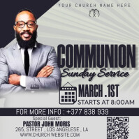 Communion sunday service Template | PosterMyWall