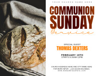 communion sunday service Template | PosterMyWall