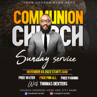 communion sunday service Template | PosterMyWall