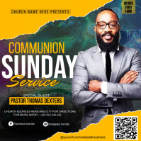 communion sunday service Template | PosterMyWall