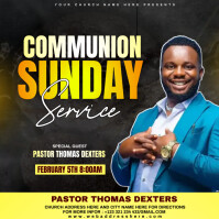 communion sunday service Template | PosterMyWall
