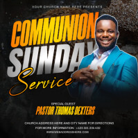 Communion sunday service Template | PosterMyWall