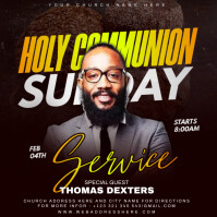 communion sunday service Template | PosterMyWall