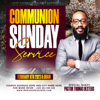 Communion sunday Template | PosterMyWall