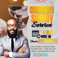 Communion sunday service Template | PosterMyWall