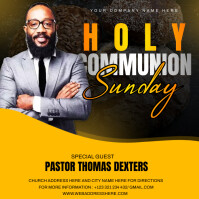 communion sunday service Template | PosterMyWall