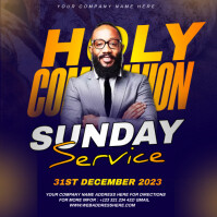 communion sunday service Template | PosterMyWall