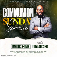 communion sunday service Template | PosterMyWall