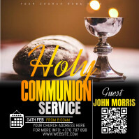 Communion sunday service Template | PosterMyWall