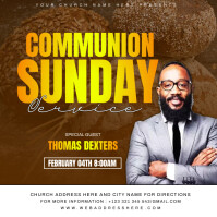 Communion sunday Template | PosterMyWall