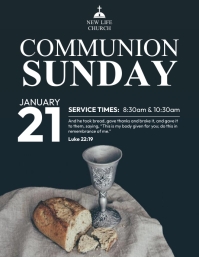 communion sunday Template | PosterMyWall
