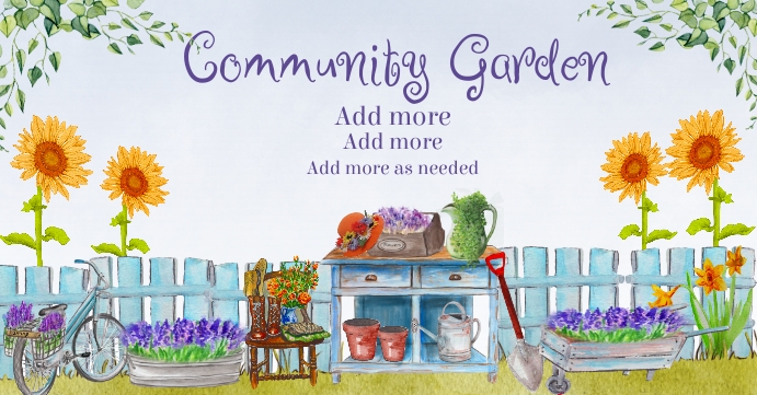 Copy of Community Garden FB Event Cover | PosterMyWall