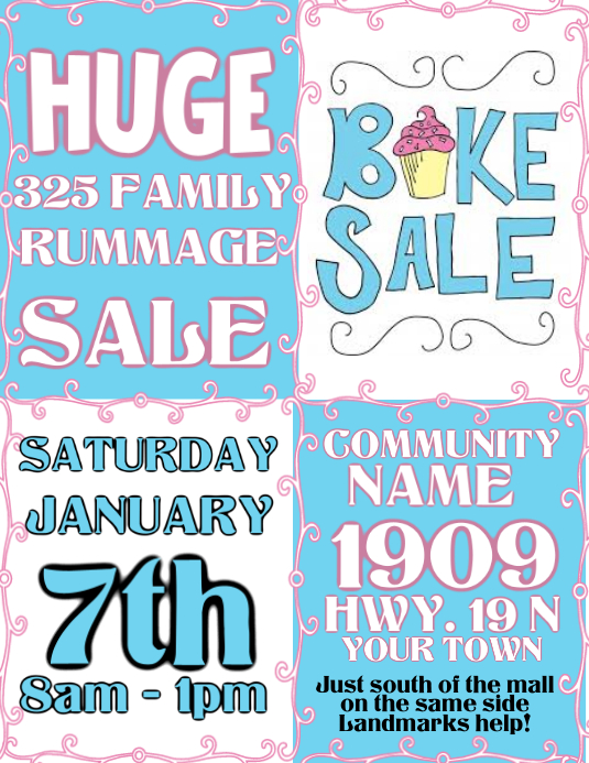 Plantilla de Community Rummage Sale | PosterMyWall