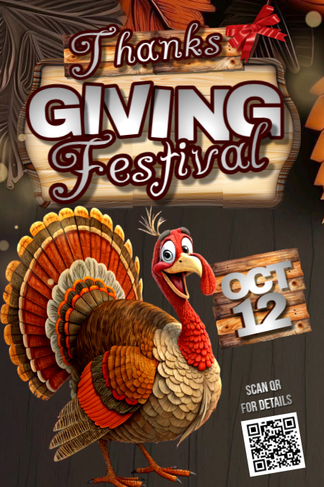 Thanksgiving Festival Posters Template | PosterMyWall