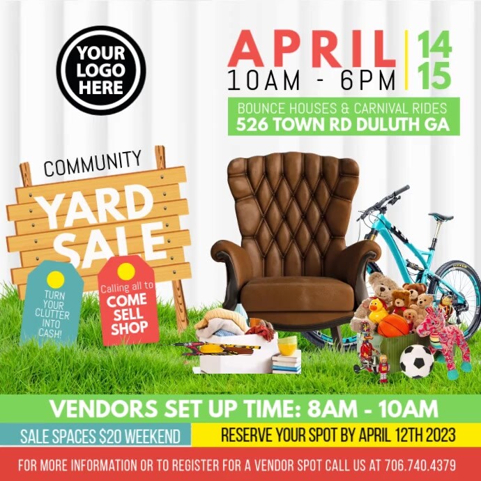 Copy Of Community YARD SALE Video Ad PosterMyWall Copy Of Community YARD SALE Video Ad PosterMyWall