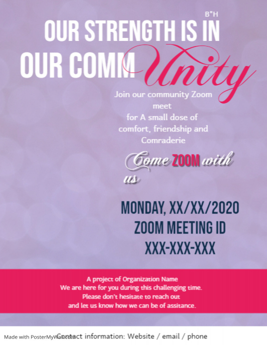 Copy of Community Zoom | PosterMyWall