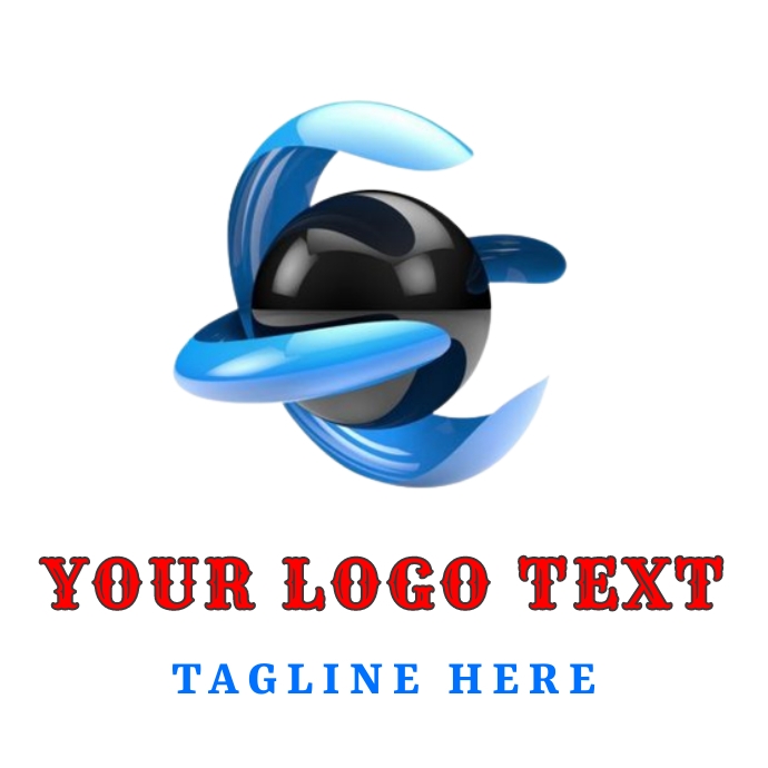 company and business 3d logo design template | PosterMyWall