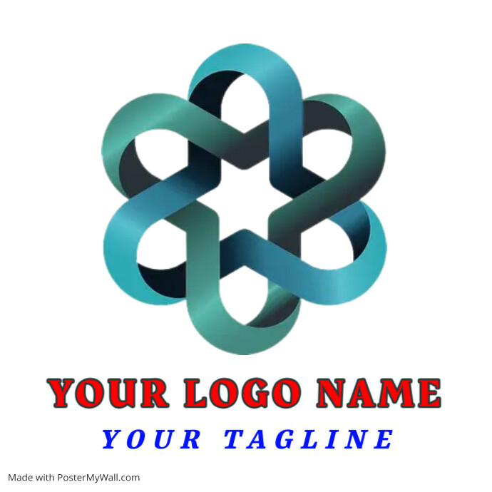 company and business 3d logo design template | PosterMyWall