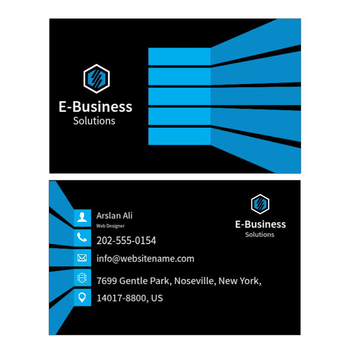 Company Business Calling Card Template | PosterMyWall