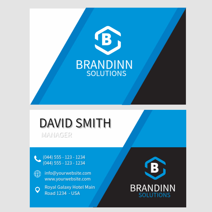 Company Business Calling Card Template | PosterMyWall