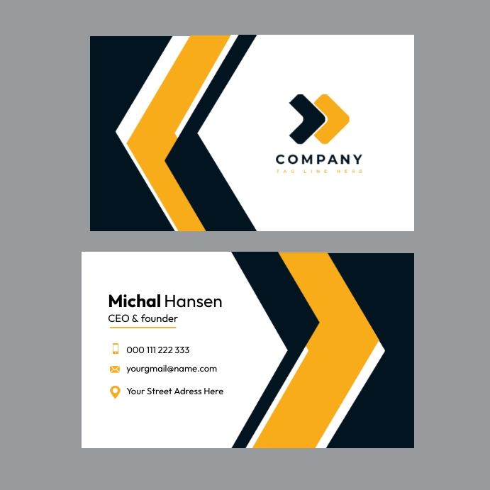 Company Business Card Template | PosterMyWall