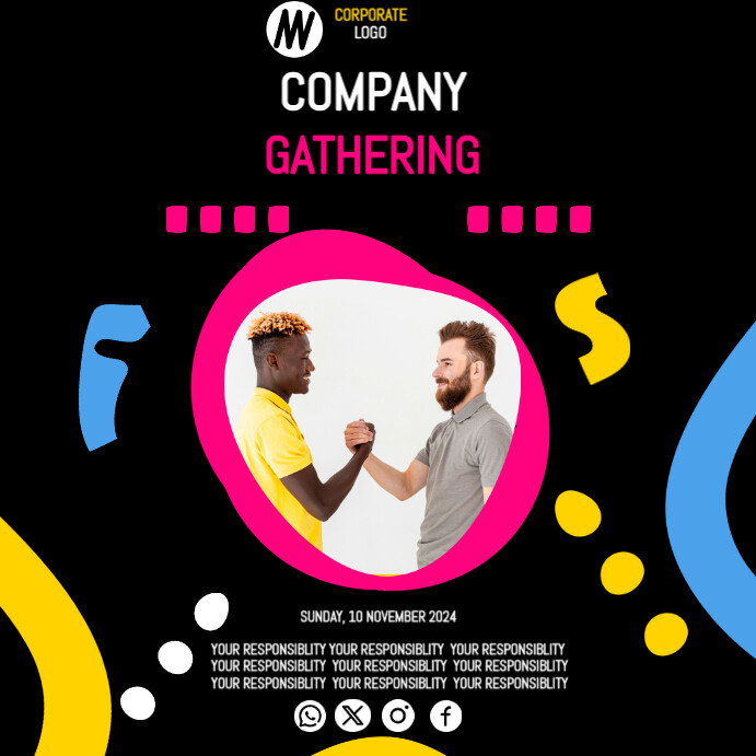 COMPANY COLABORATION Template | PosterMyWall