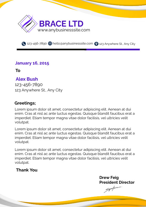 Copy of COMPANY LETTER HEAD | PosterMyWall