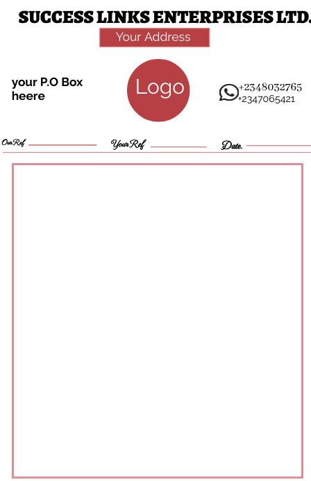 company letter heading Template | PosterMyWall